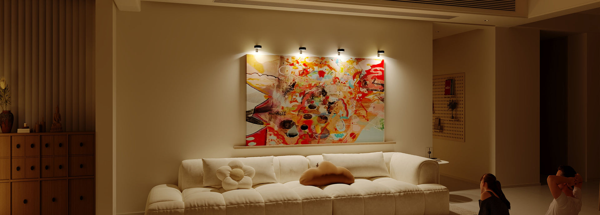 Rechargeable Over Picture Frame Lights with Remote for Wall Artwork ...